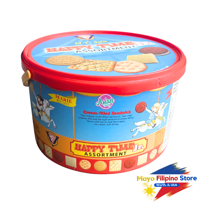 MY San Happy Time Jr. Assortment Biscuits Pail 10.04oz 750g – Mayo ...