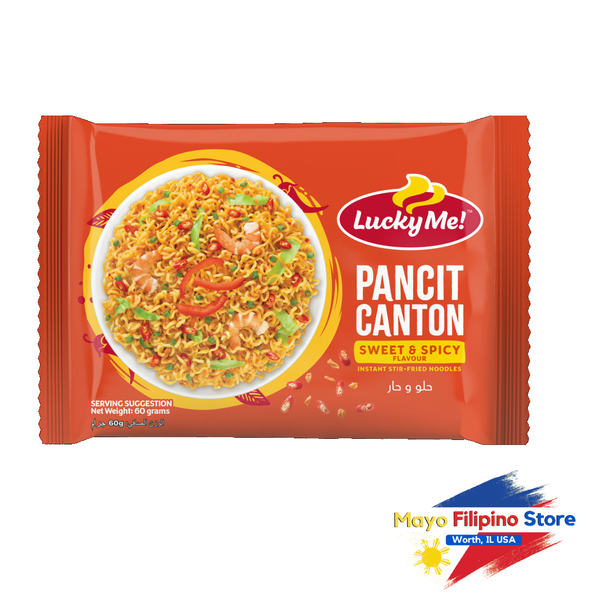 Lucky Me Pancit Canton Sweet & Spicy 60g – Mayo Filipino Store
