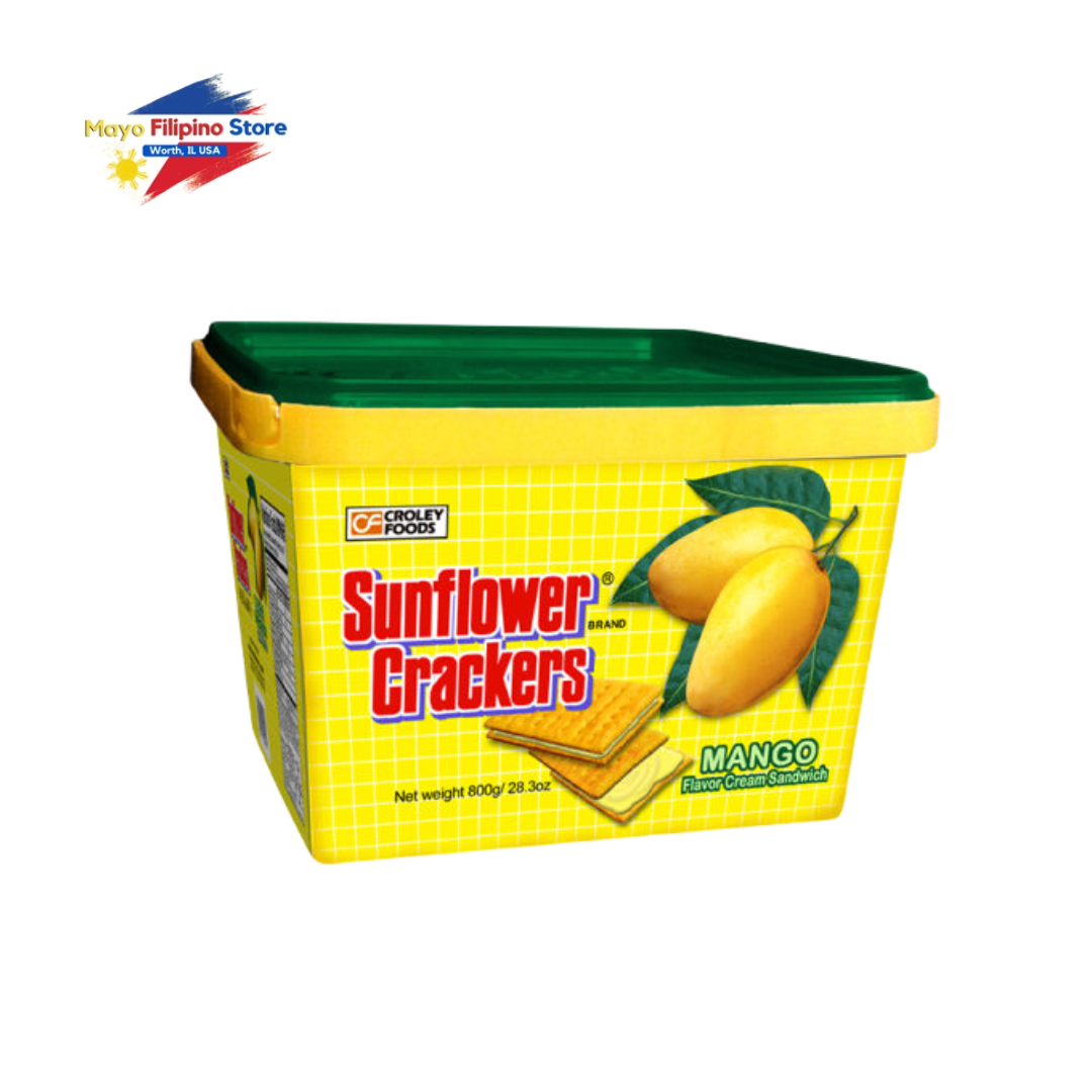 Sunflower Crackers Mango in Pail 800g – Mayo Filipino Store