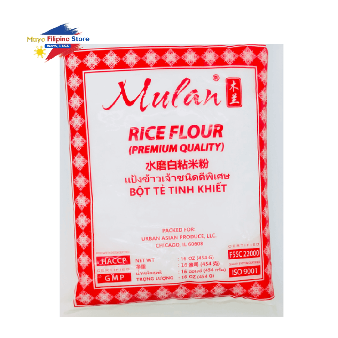 Mulan Rice Flour Premium Quality 16oz – Mayo Filipino Store