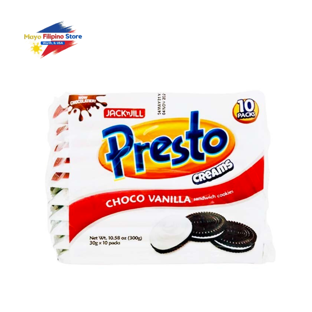 Presto Creams Choco Vanilla 10packs x 30g – Mayo Filipino Store