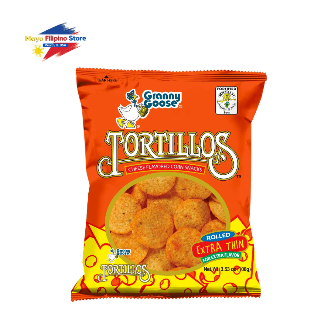 Tortillos Cheese Flavored Corn Snacks 100g – Mayo Filipino Store