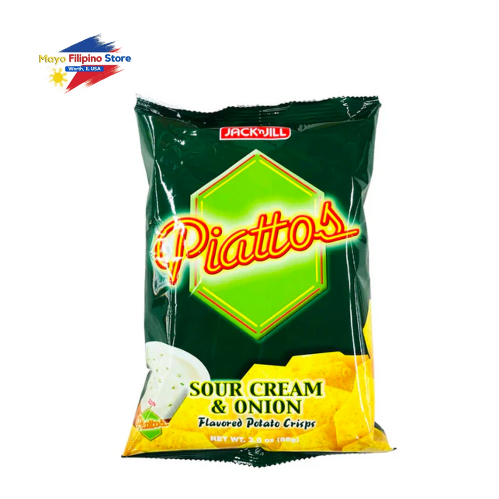 Jackn'Jill Piatto's Sour Cream & Onion Flavored Potato Chips 85g – Mayo ...