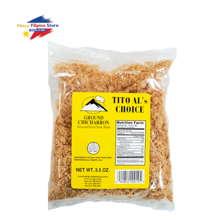 Tito Als Ground Chicharron Durog 3.5oz 99g – Mayo Filipino Store