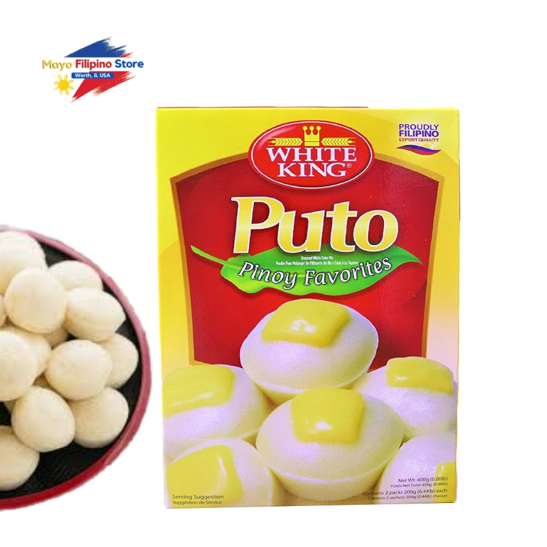 White King Puto Steamed White Cake Mix 400g – Mayo Filipino Store