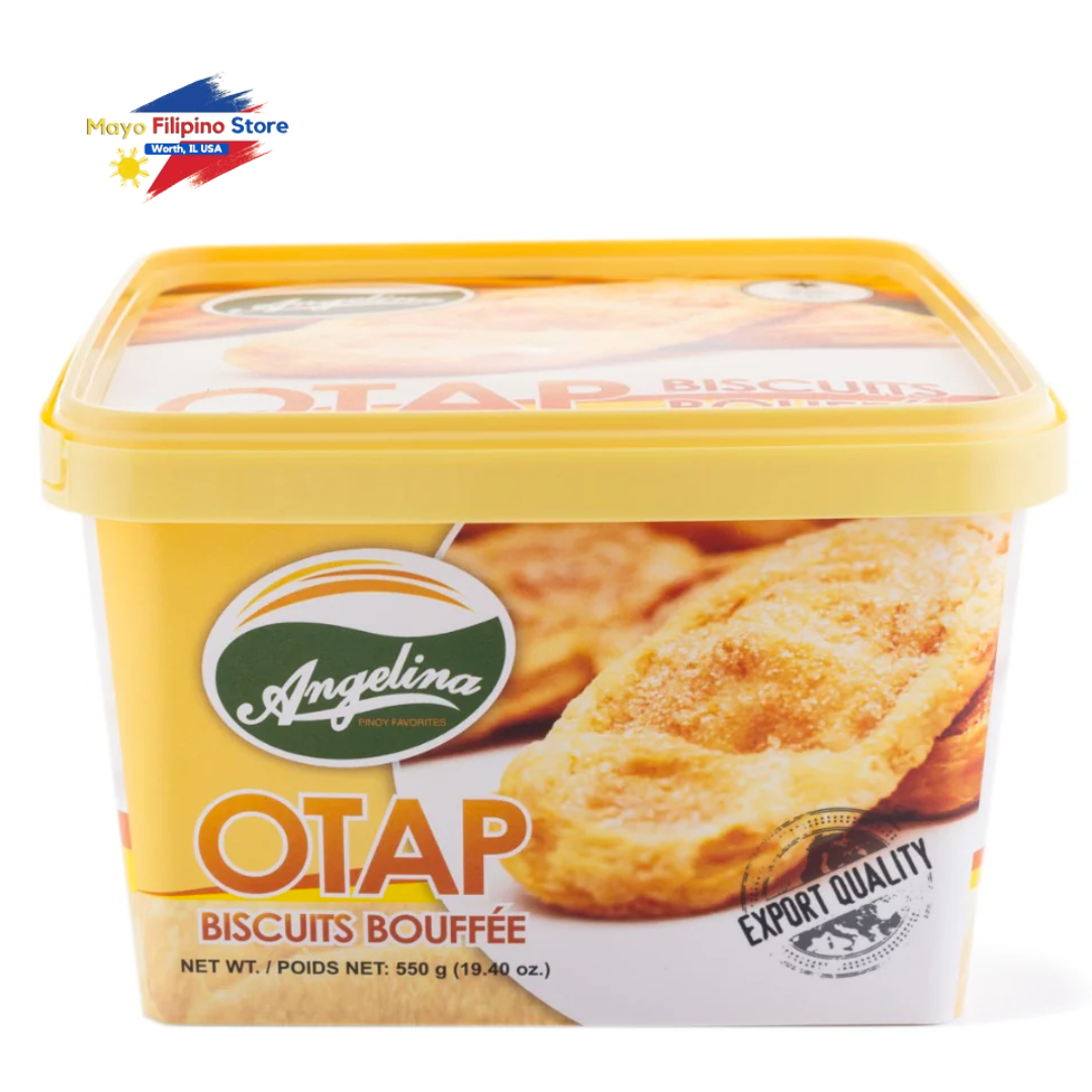 Angelina Otap plain Biscuits in Tub 550g 19.4oz – Mayo Filipino Store