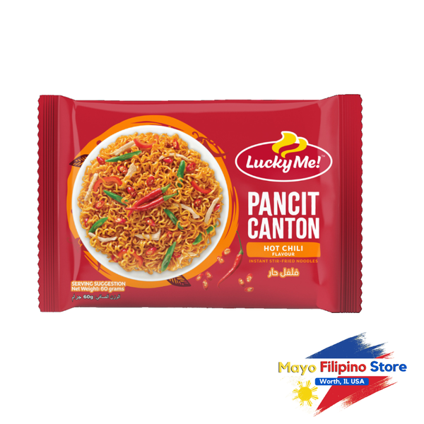 Lucky Me Pancit Canton Hot Chili 60g – Mayo Filipino Store