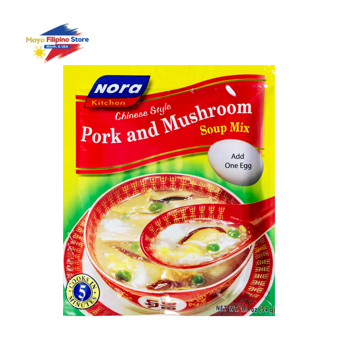 Nora Pork & mushroom Soup Mix 54g – Mayo Filipino Store